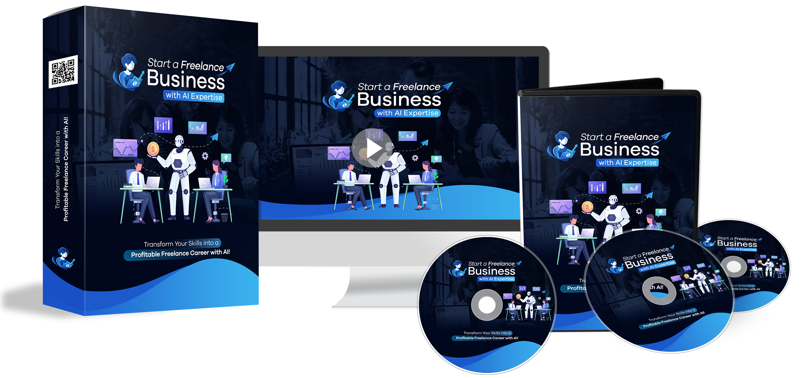 Start a Freelance Business with AI Expertise with PLR Upsell Sales Page
